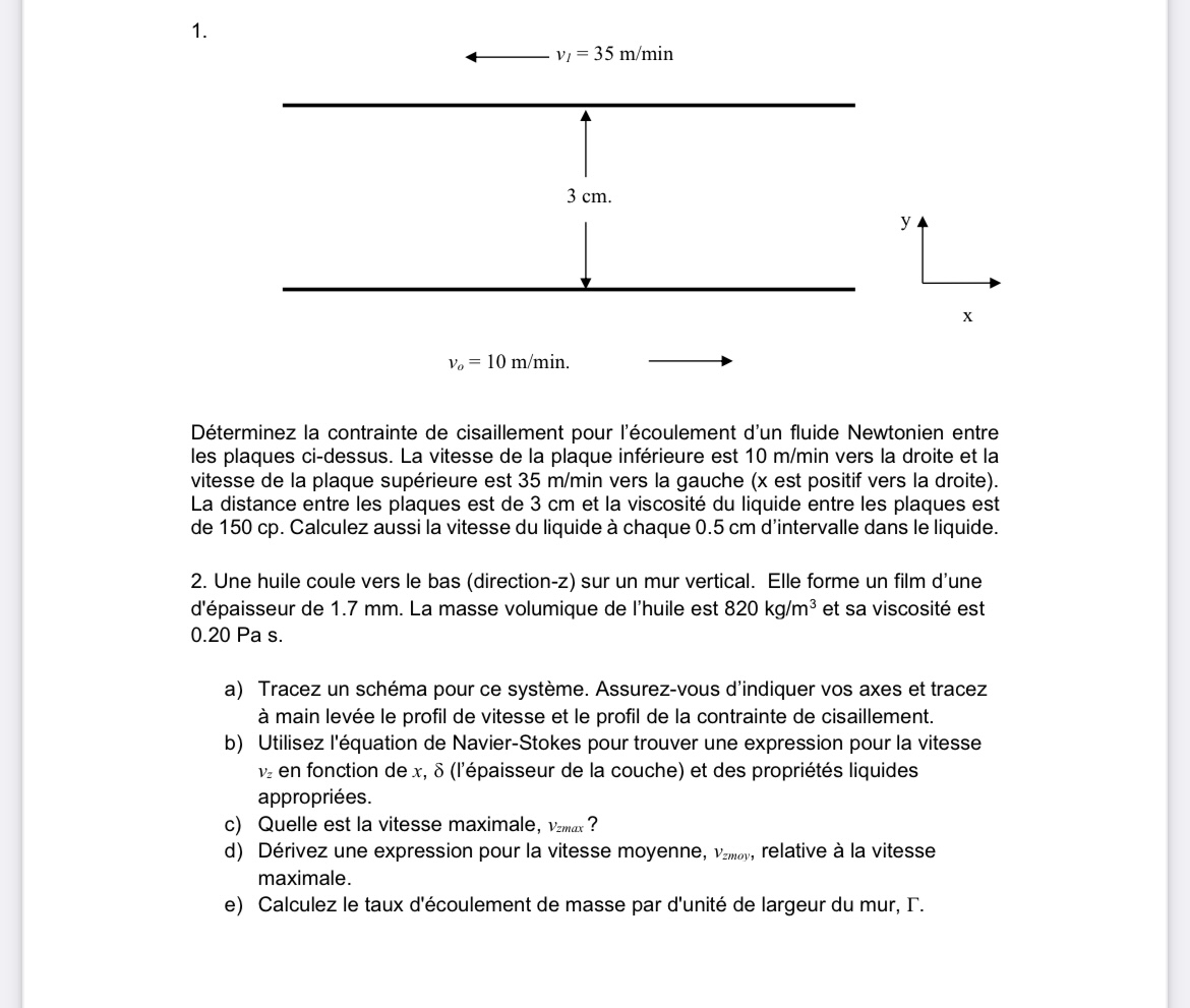 Déterminez la contrainte de cisaillement pour | Chegg.com