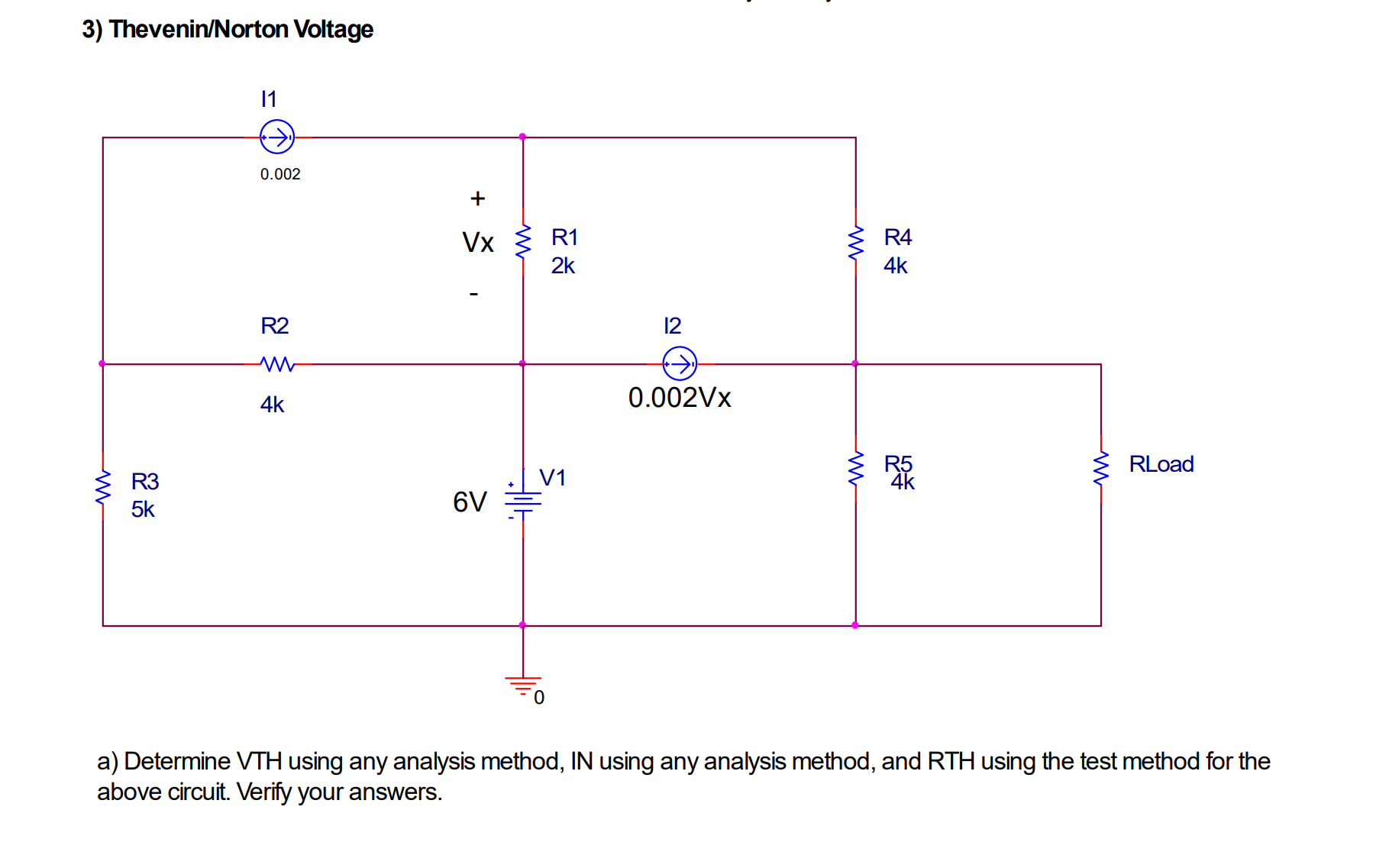 Solved Thevenin/Norton Voltage11a) ﻿Determine VTH using any | Chegg.com