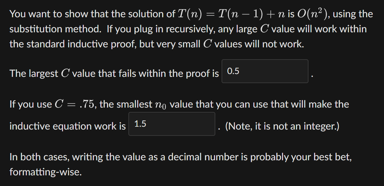 Solved Need a clear explanation on why the answers are 0.5 | Chegg.com