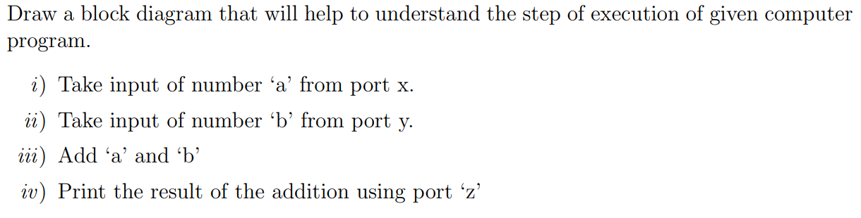 Solved Draw a block diagram that will help to understand the | Chegg.com