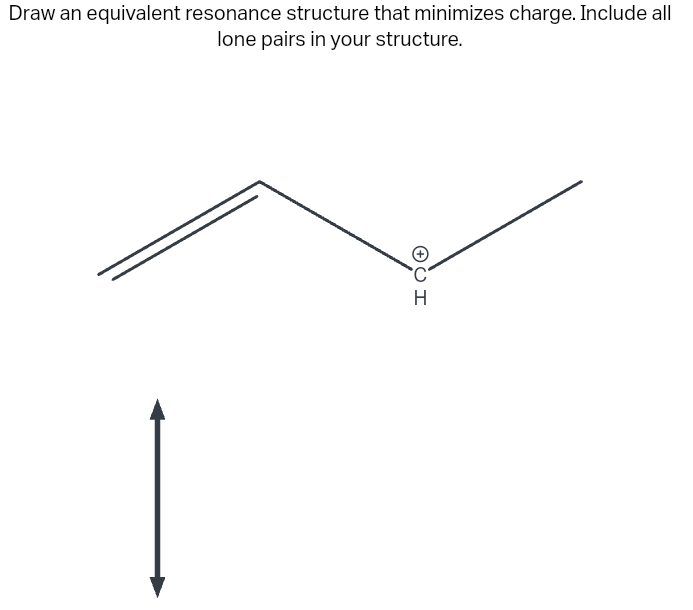 Solved Draw an equivalent resonance structure that minimizes | Chegg.com
