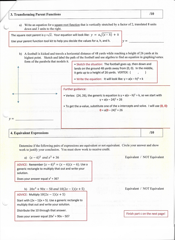Solved a) Write an equation for a square root function that | Chegg.com