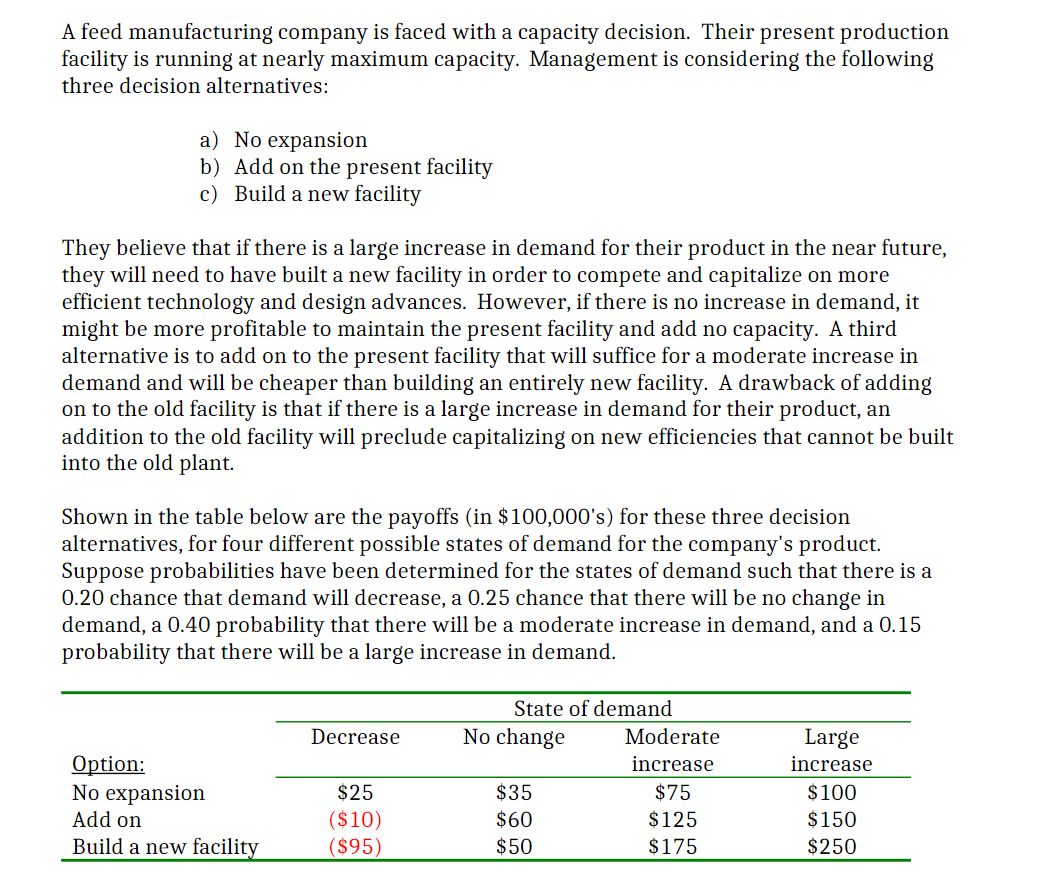 Solved 1. Use the data to compute the expected value for | Chegg.com
