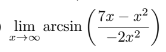 Solved 71 22 lim arcsin 000 - 2x2 | Chegg.com
