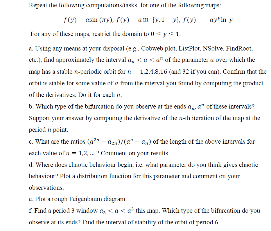 Repeat the following computations/tasks. for one of | Chegg.com