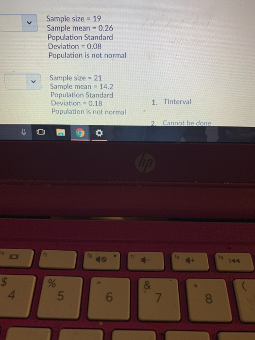 Solved Question 14 (5 points) Match the TI-84 PLUS | Chegg.com