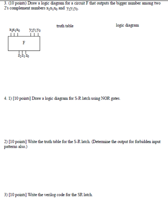 Solved 3. (10 points) Draw a logic diagram for a circuit F | Chegg.com Solved 3. (10 points) Draw a logic diagram for a circuit F | Chegg.com