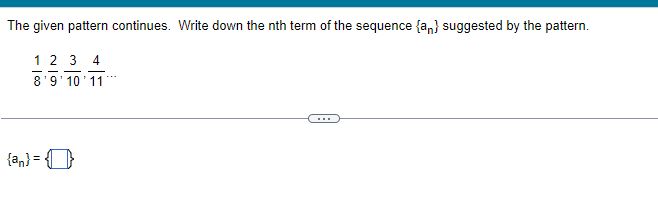 Solved The given pattern continues. Write down the nth term | Chegg.com