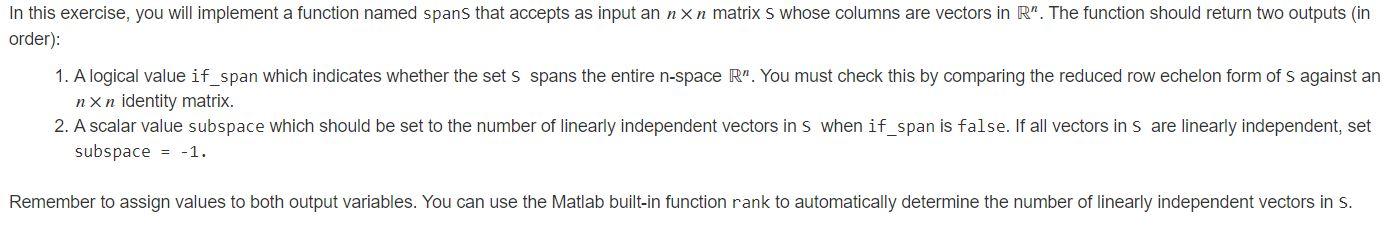 Solved In This Exercise You Will Implement A Function Named 6246