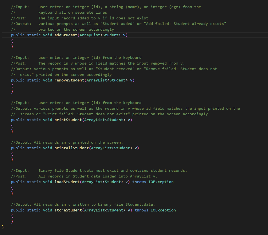 Solved For Hw4 you will create a Student Database | Chegg.com