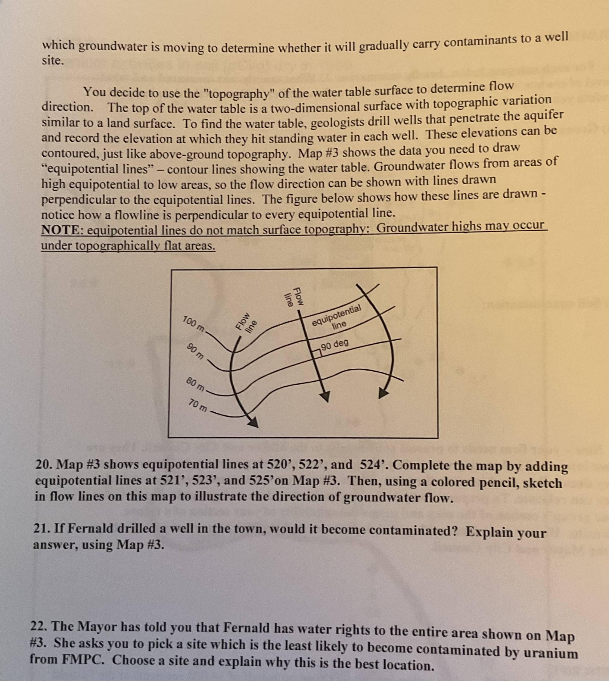 Solved NEED HELP ASAP! Please sketch on the map so I can | Chegg.com