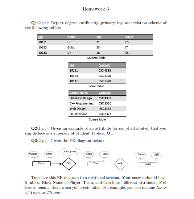 Solved Homework 3 Q12 Pt Report Degree Cardinality 
