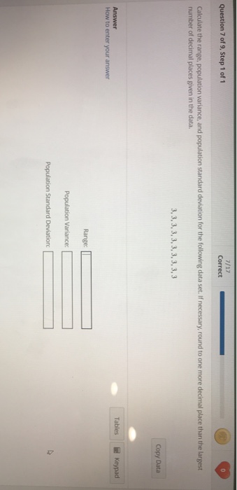 Solved Question 7 of 9, Step 1 of 1 rrect Calculate the | Chegg.com