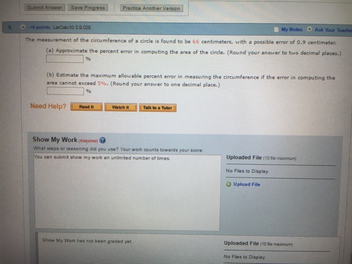 Solved The measurement of the circumference of a circle is | Chegg.com