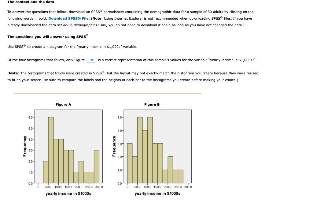 Solved To answer the questions that follow, download an SPSS | Chegg.com