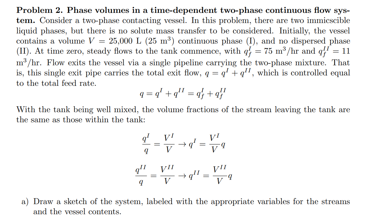 Solved Problem 2. Phase volumes in a time-dependent | Chegg.com