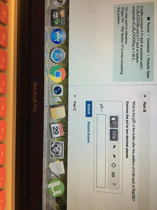 Solved Review1 Constants I Periodic Table Part A A buffer | Chegg.com