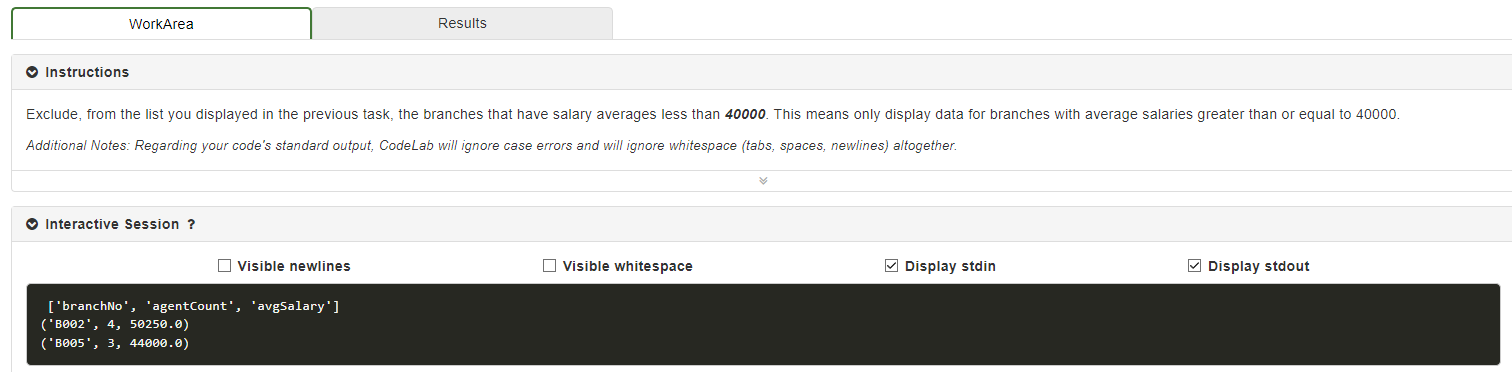 Solved EXAMPLE Range search condition (BETWEEN/NOT BETWEEN) | Chegg.com