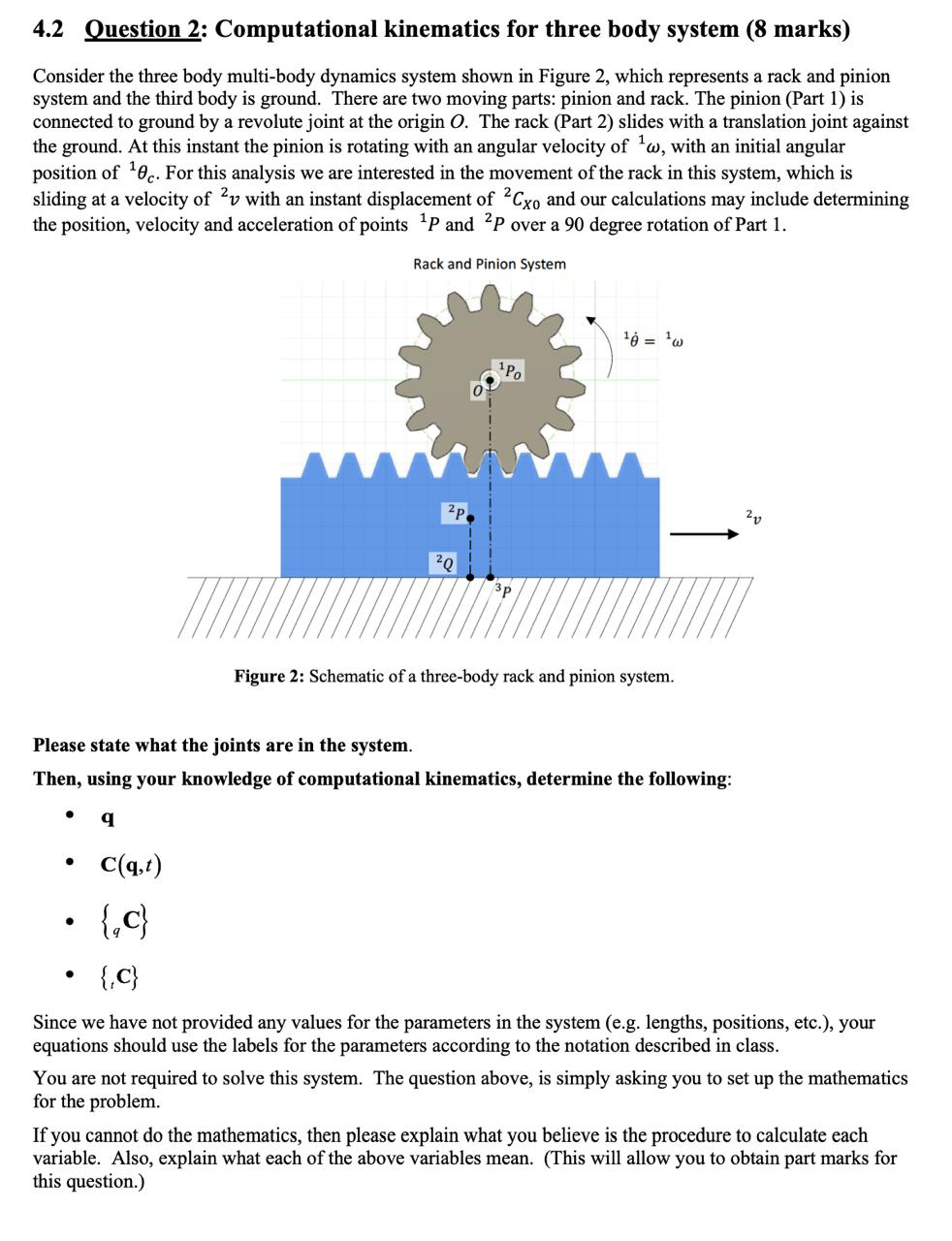 Solved 4.2 Question 2: Computational kinematics for three | Chegg.com