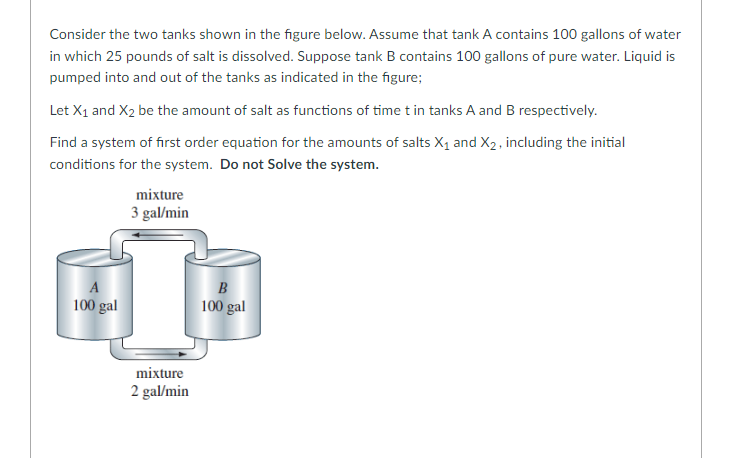 Consider the two tanks shown in the figure below. | Chegg.com
