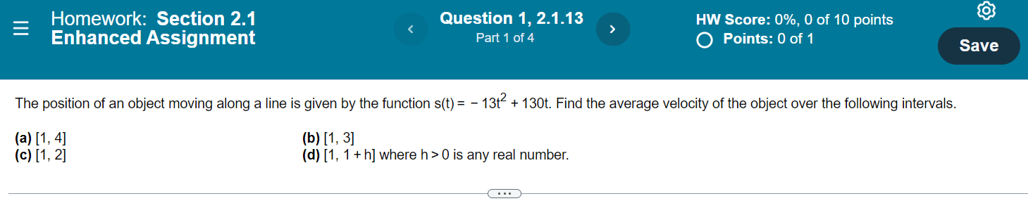 Solved Homework Section 2 1 Question 1 2 1 13 Part 1 Of 4