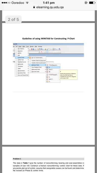 Solved 1:40 pm OO Ooredoo elearning.qu.edu.qa Qatar | Chegg.com