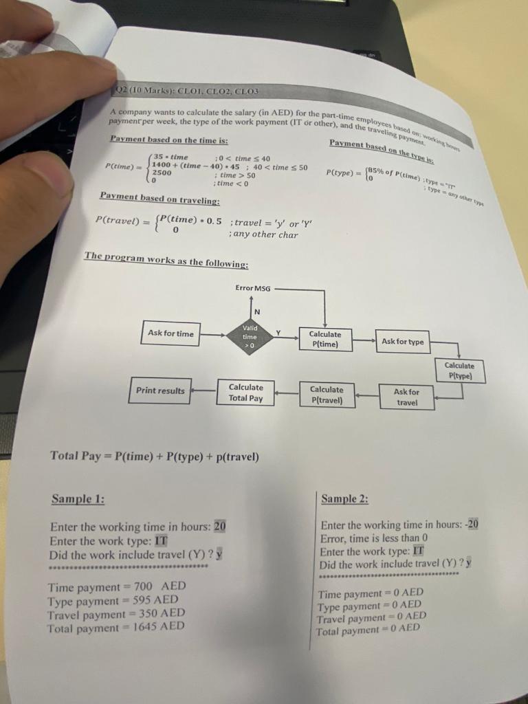 Solved Q2 (10 Marks): CLO1. CLO2, CLO3 A company wants to | Chegg.com