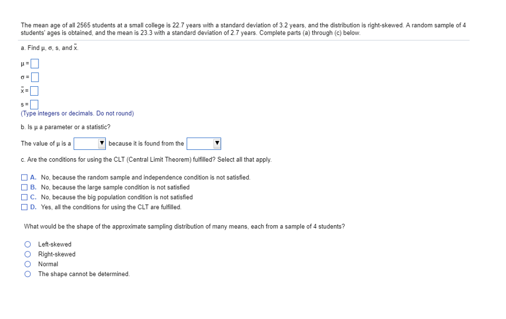 How To Find The Mean Age Of A Sample