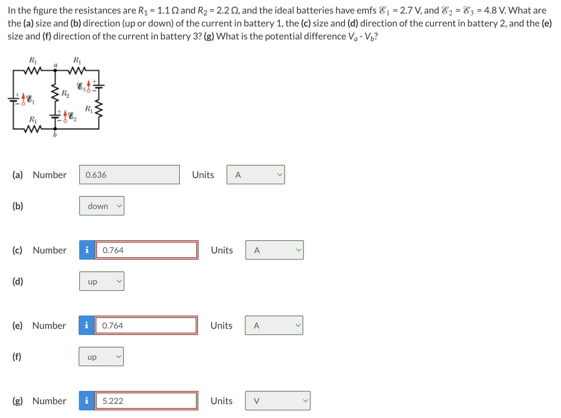 Solved In ﻿the figure the resistances are | Chegg.com