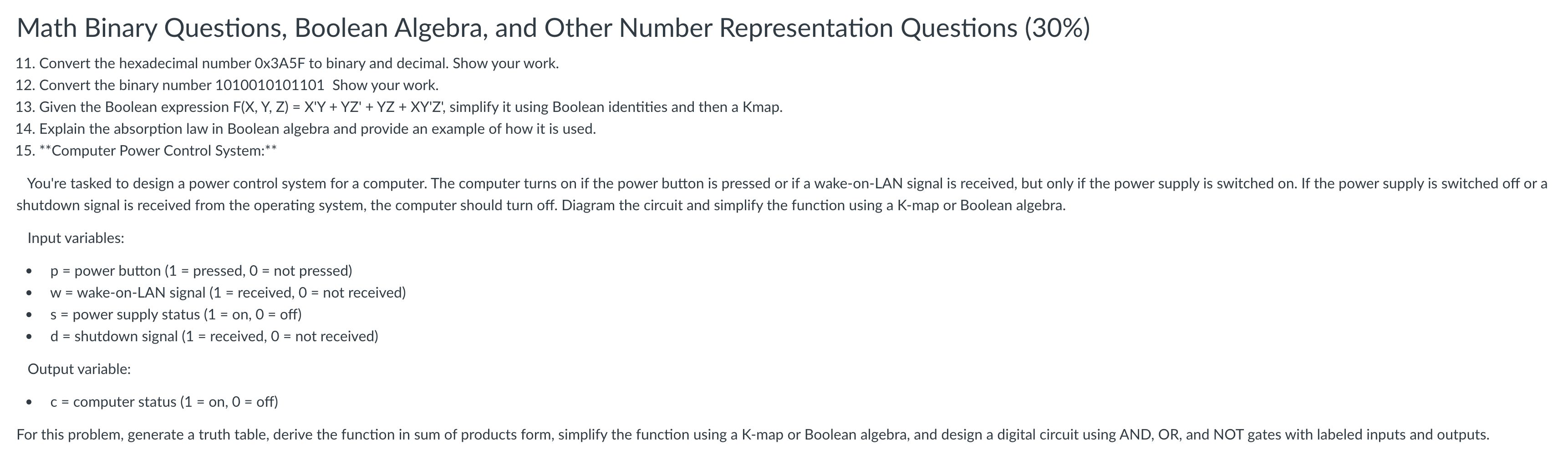 Solved Example Final Exam Questions S23 Assembly Language | Chegg.com