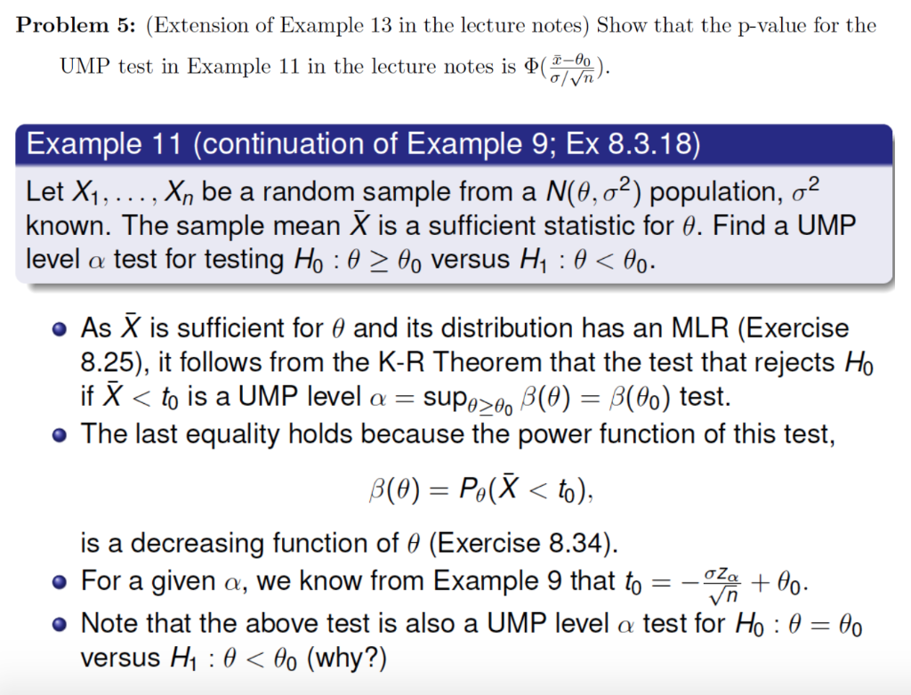 Solved Problem 5: (Extension of Example 13 in the lecture | Chegg.com