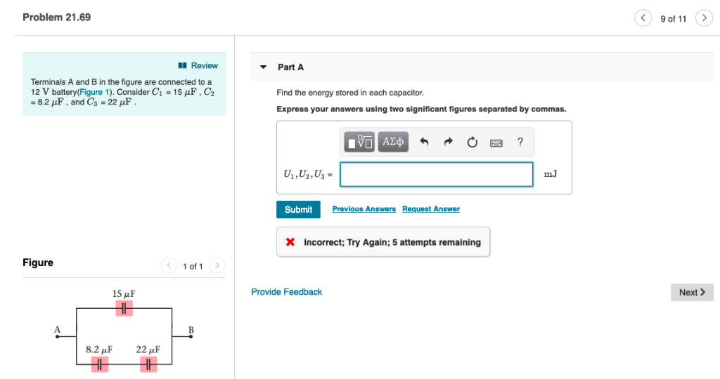 Solved Problem 21.69 9 of 11 Review Terminals A and B in the | Chegg.com