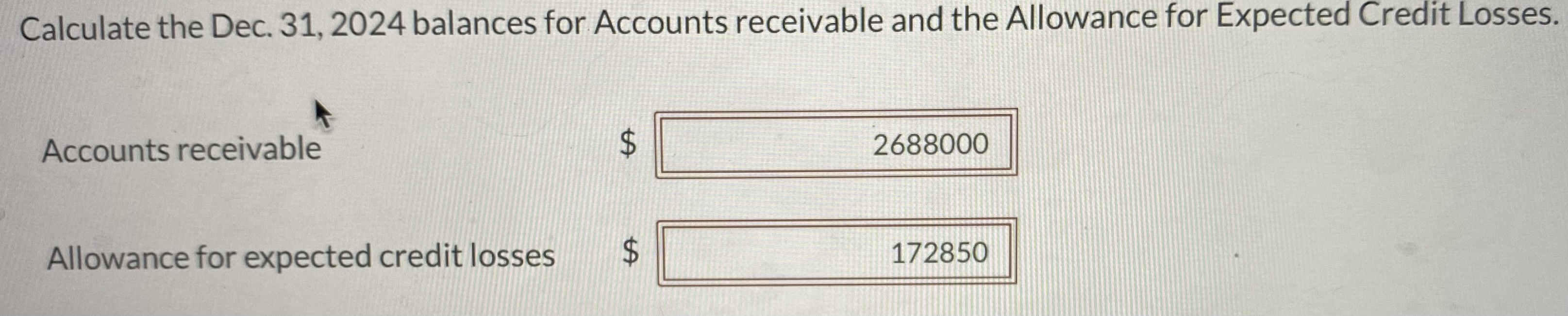 Solved Calculate the Dec. 31, 2024 balances for Accounts | Chegg.com