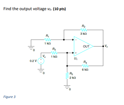 Solved Find the output voltage v0. (10 pts) | Chegg.com