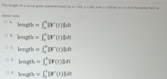 Solved The length of a curve given parametrically by | Chegg.com