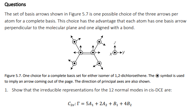 Solved Questions The set of basis arrows shown in Figure 5.7 | Chegg.com