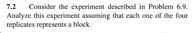Solved 7.2 Consider the experiment described in Problem 6.9. | Chegg.com