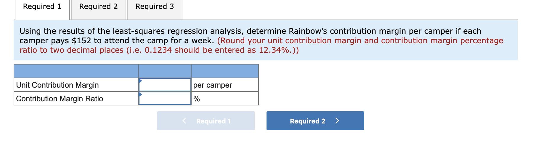 Required 1 Required 2 Required 3 Using the results of | Chegg.com
