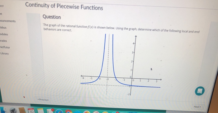Solved Continuity of Piecewise Functions 019 Question The | Chegg.com