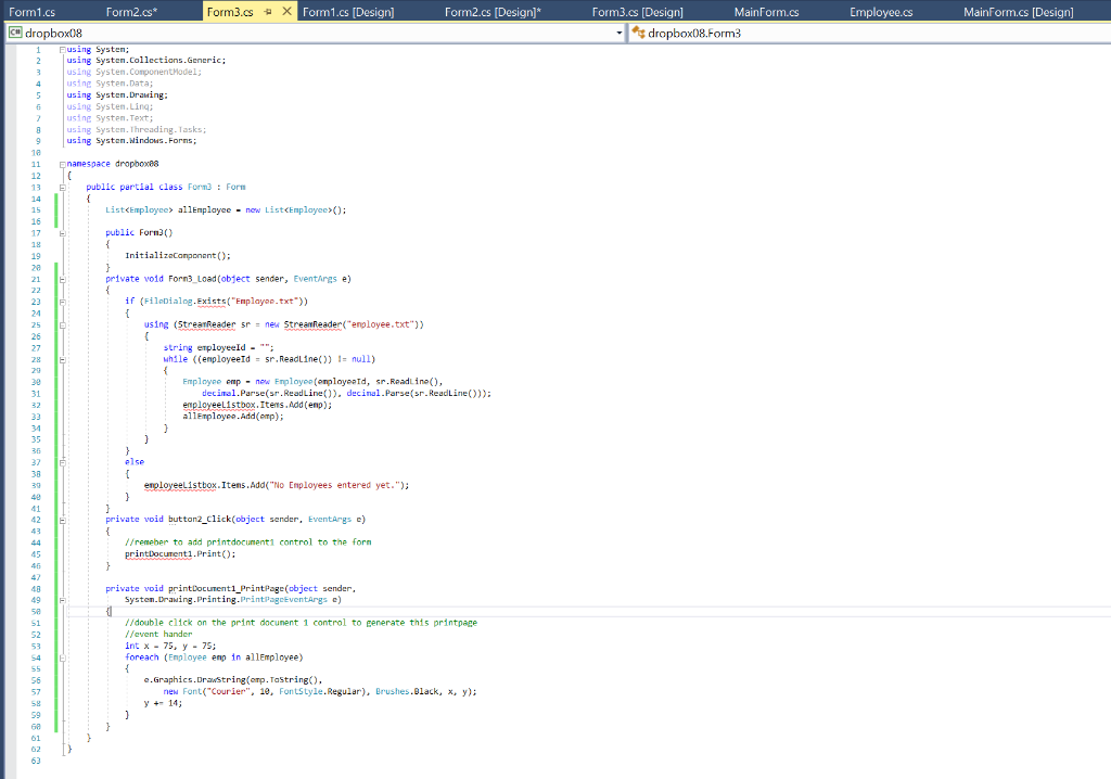 This is in C#. Create an application that allows the | Chegg.com