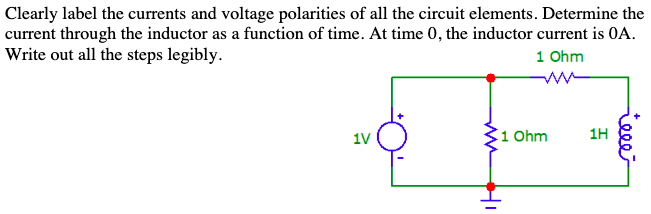 Solved Clearly label the currents and voltage polarities of | Chegg.com