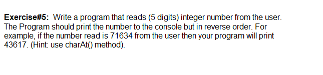 Solved Exercise#4: Complete the following program to do the | Chegg.com
