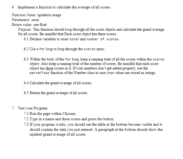Solved Need help with this JavaScript Assignment! I'm really | Chegg.com