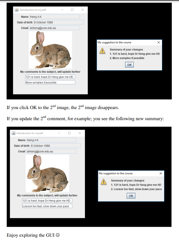 Solved In the Lab 3, you are required to design a GUI to | Chegg.com