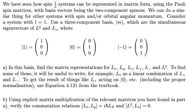 Solved We have seen how spin systems can be represented in | Chegg.com