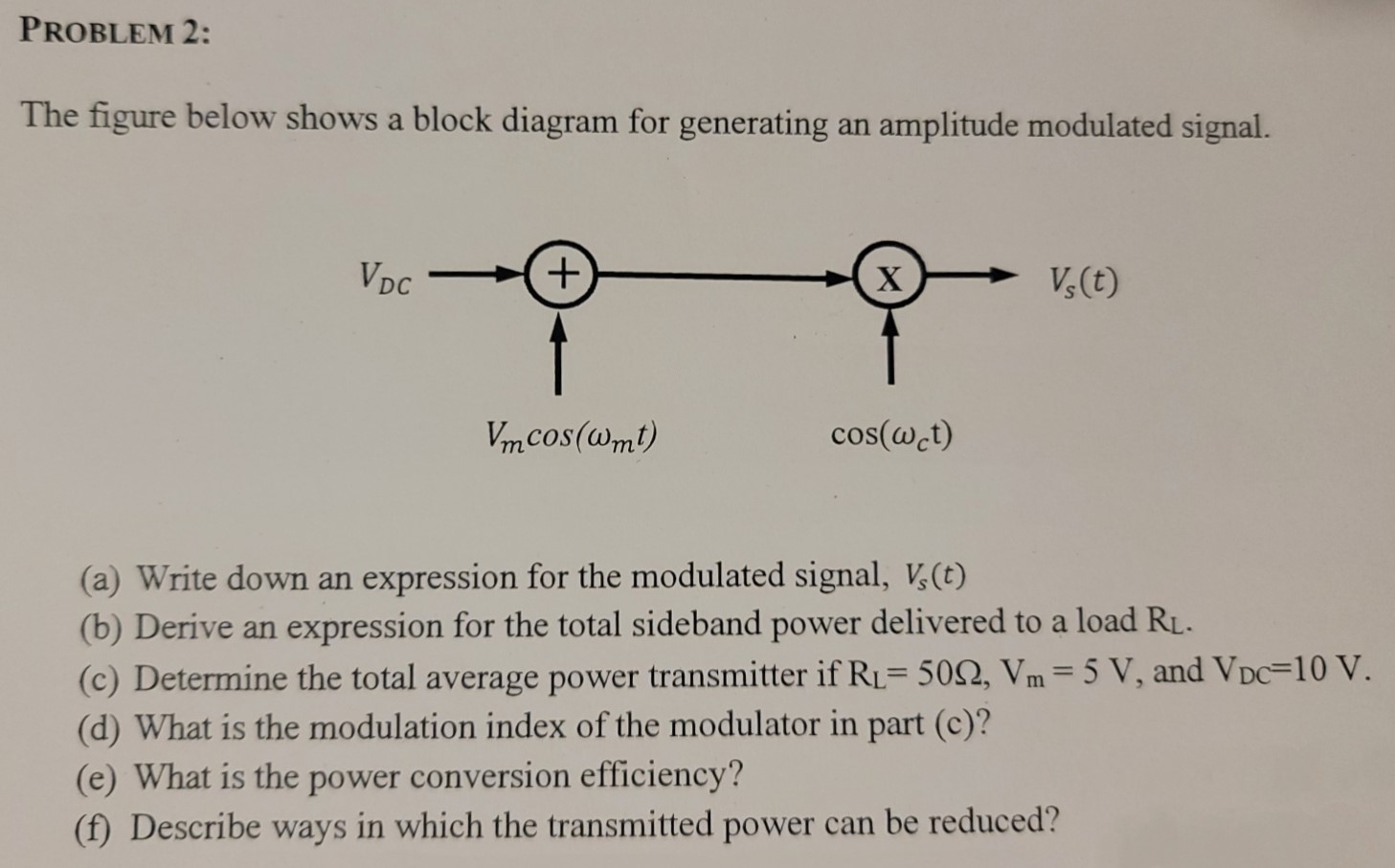 Solved PROBLEM 2:The figure below shows a block diagram for | Chegg.com