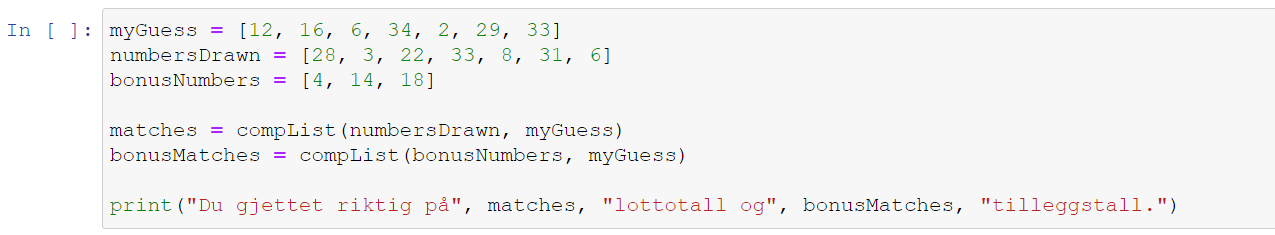 Solved In this exercise you create a lottery simulator The | Chegg.com
