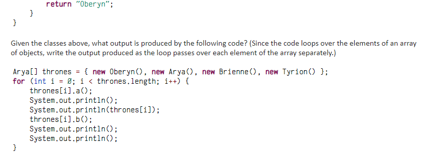 Solved inheritance Mystery2 Language/Type: Java inheritance | Chegg.com