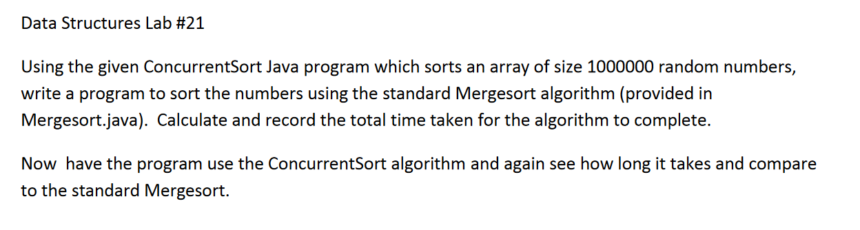 Solved File Mergesortjava A Java Application To 