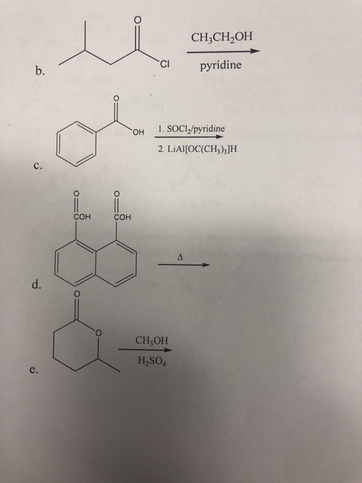 Socl2 Pyridin Reaktion